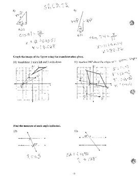 Geometry Midterm Review Key 5 By Counting Corner TPT