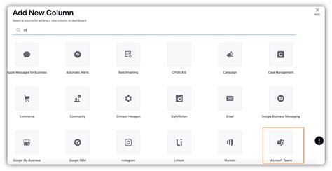 ‎create Microsoft Teams Columns In The Engagement Dashboards Sprinklr Help Center