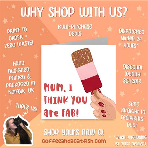 Fab Mum Card Coffee And A Catfish