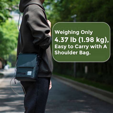 Travel Oxygen Concentrator With Up To 9 Hour Battery Life For Oxygen Therapy On The Go Wellue