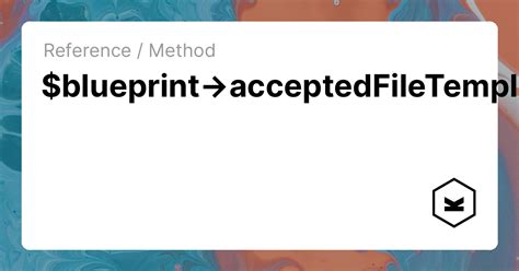 Blueprint AcceptedFileTemplates Kirby CMS
