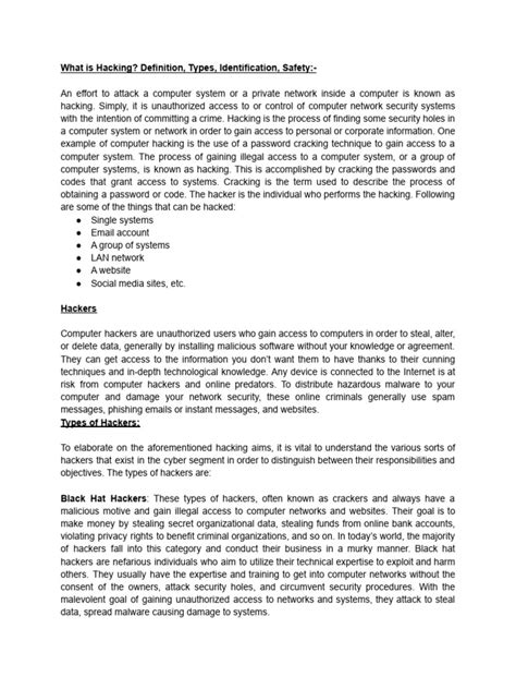 Hacking It Pdf Security Hacker Security