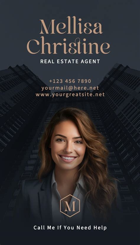 Real Estate Agent Business Card Template 43236464 Plantilla