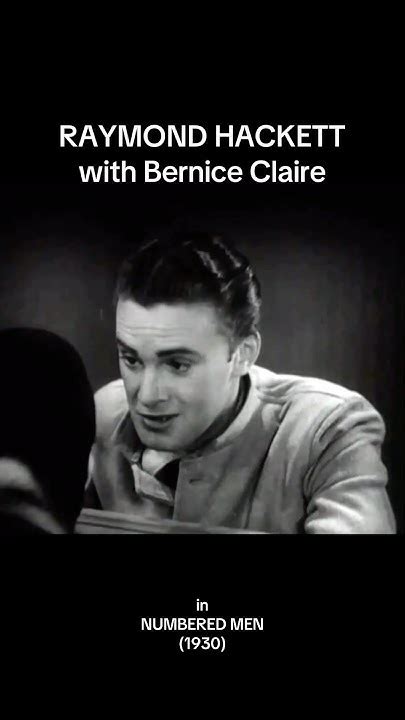 Raymond Hackett In Numbered Men 1930 Classicfilm Classicmovies