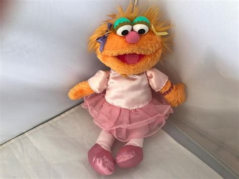 Sesame Street Zoe Ballerina Plush Doll 13 Clean Pink Tutu Free