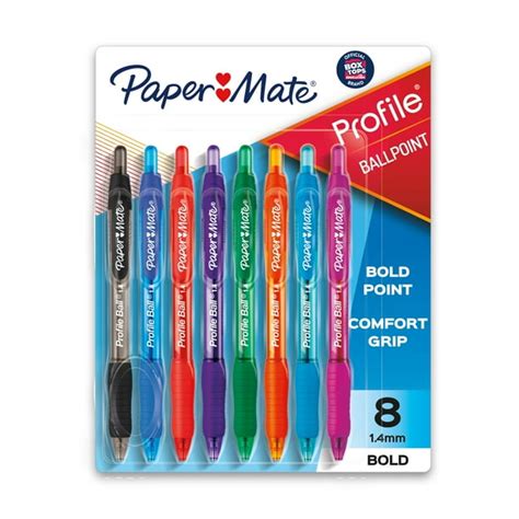 Paper Mate Profile Retractable Ballpoint Pens 14 Mm Bold Point