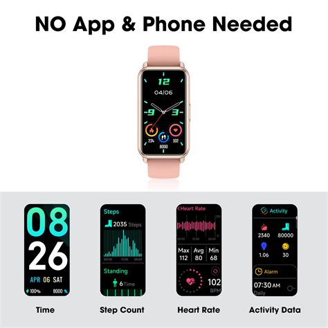 Long Battery Pedometer Watch 14 Days Battery Life Slim Design No App