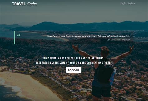 Github Tirtho97travel Diaries A Full Stack Web Application Developed Using Server Side
