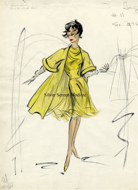 Designing Hollywood Costume Sketches At Fidm Silver Screen Modes By