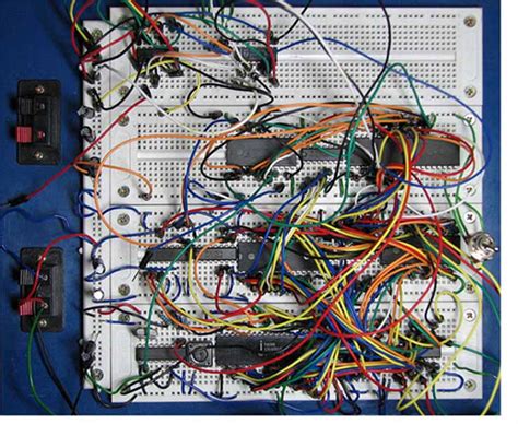 processor on breadboard