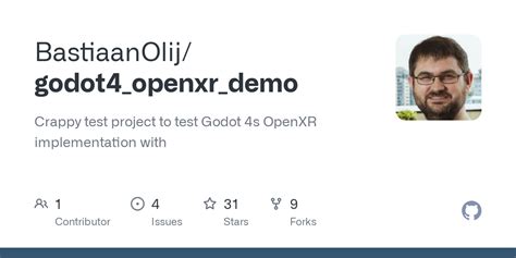 Github Bastiaanolijgodot4openxrdemo Crappy Test Project To Test