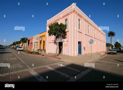 Crossroads And Buildings In Guadalupe Santa Barbara County California