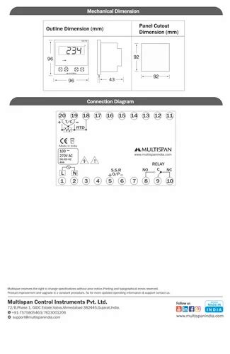 UTC Universal Temperature Controller At Piece Multichannel Temperature Controller
