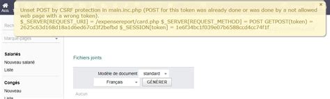 Unset Post By Csrf Protection In Main Inc Php Post For This Token Was Already Done Or Was Done