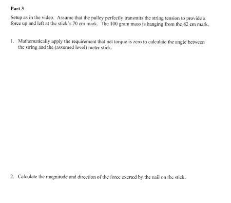 Lab Torque And Equilibrium What You Should Learn Chegg Com