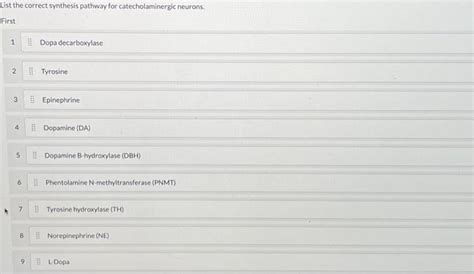 Solved List The Correct Synthesis Pathway For