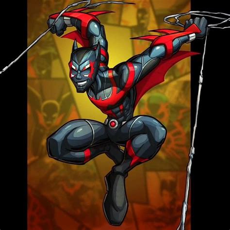 Spider Bat Super Héroe Arte Con Hombre Lobo Héroes Marvel