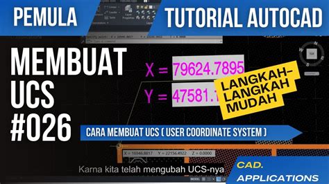 Autocad Tutorial ~ Cara Membuat Ucs User Coordinate System Youtube