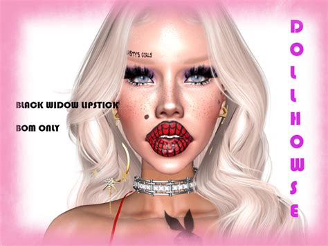 Second Life Marketplace Black Widow Lipstick Evox