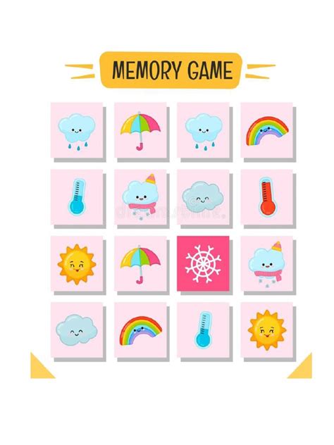 Weather Memory Game Pdf