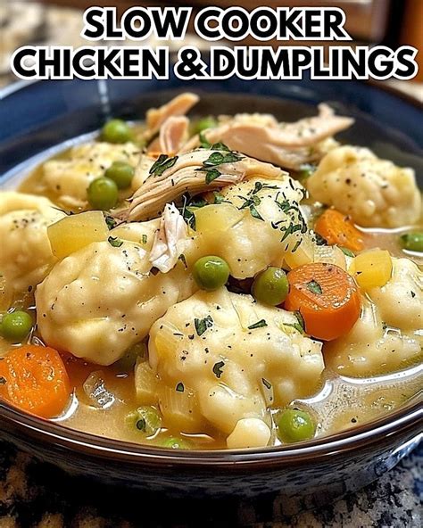 Slow Cooker Chicken And Dumplings