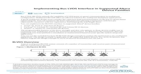 Pdf An 522 Implementing Bus Lvds Interface In Supported Implementing Bus Lvds Interface In