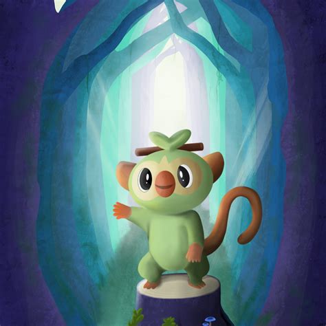 Pokemon Grookey Fan Art By Lunar291 On Newgrounds