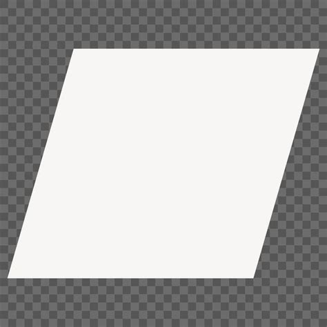 Download Premium Png Of White Parallelogram Png Shape Sticker