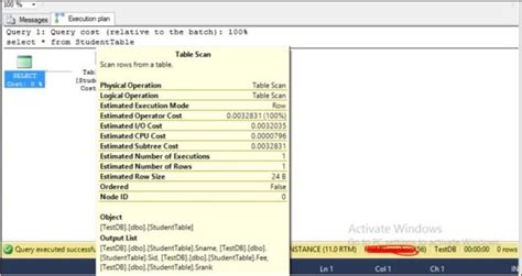 Sql Server Execution Plans