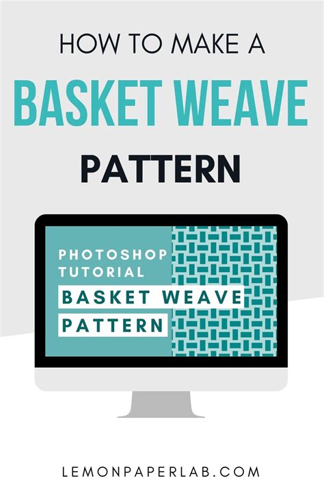 creating a basket weave pattern in photoshop lemon paper lab