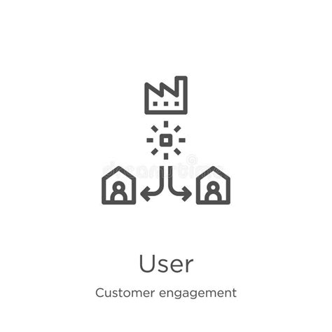 User Icon Vector From Customer Engagement Collection Thin Line User Outline Icon Vector