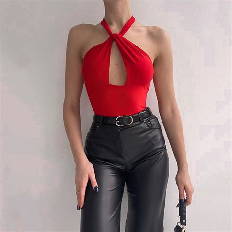 Badu Bg Bkld Секси облекла за жени 2022 г Нови пролетни и летни дълбоки V халтери с отворен