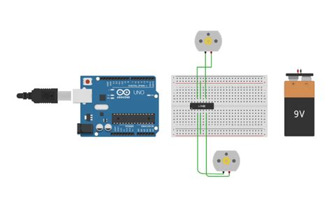 Circuit Design Speed Control Tinkercad