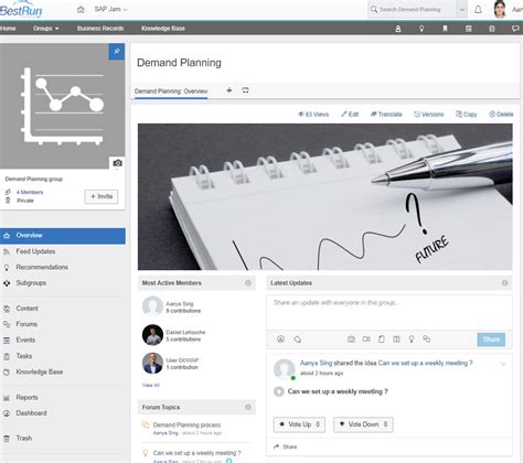 Sap Jam In Sap Ibp The Supply Chain Collaboration