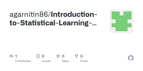 Github Agarnitin86introduction To Statistical Learning Notes