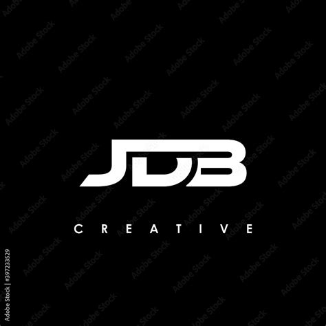 Jdb Letter Initial Logo Design Template Vector Illustration Stock