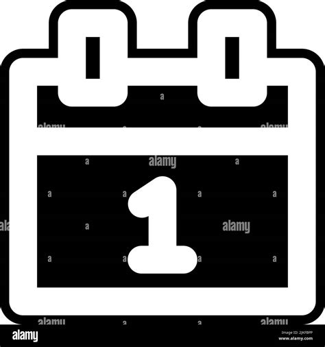 Date Icon Black Vector Illustration Stock Vector Image And Art Alamy