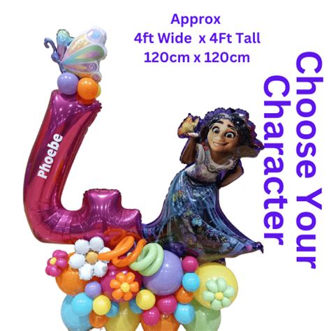 Fusion Number Character Display Cardiff Balloons