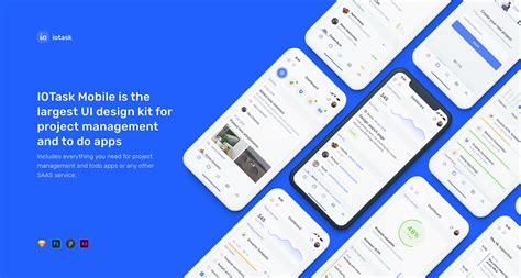 Iotask Mobile Project Management Ui Kit For Apps Behance
