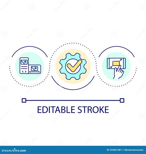 Website Adaptability Loop Concept Icon Stock Vector Illustration Of