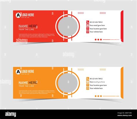 Email Signature Design Template Stock Vector Image And Art Alamy