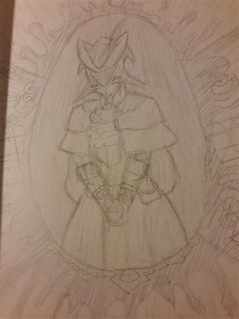 I Tried To Draw Garuda In Lady Maria Cloathes From Bloodborne Rwarframe