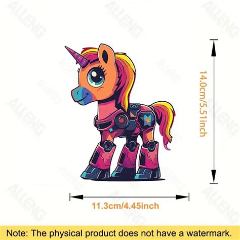 방수 말 만화 비닐 스티커 독특한 모양 노트북 물병용 자체 접착 데칼 Temu