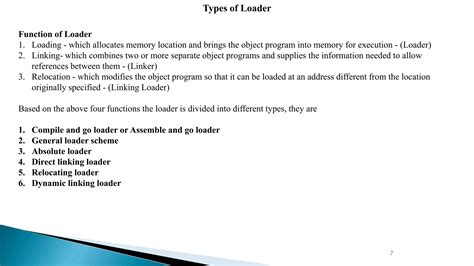 Linker And Loader Pptx