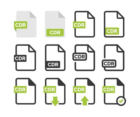 Cdr File Icon Isolated On White Background 26615626 Vector Art At Vecteezy