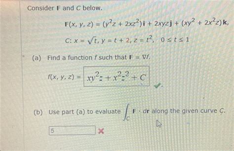 Solved Consider F And C Below Chegg Com