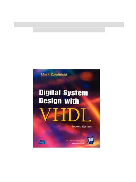 Digital System Design With Vhdl 2nd Edition Mark Zwolinski Download Pdf Hardware Description