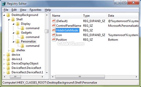 customizing “screen resolution” “gadgets” and “personalize” options in