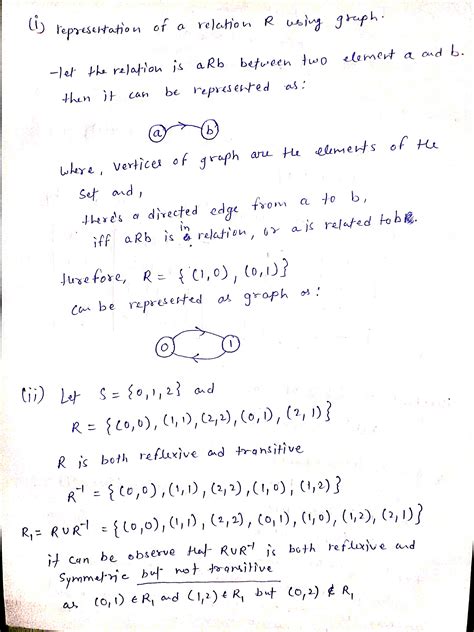 Solved I Need Help With This Problem Thank You Use The Relation Symbol R Course Hero