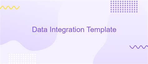 Data Integration Template Apix Drive